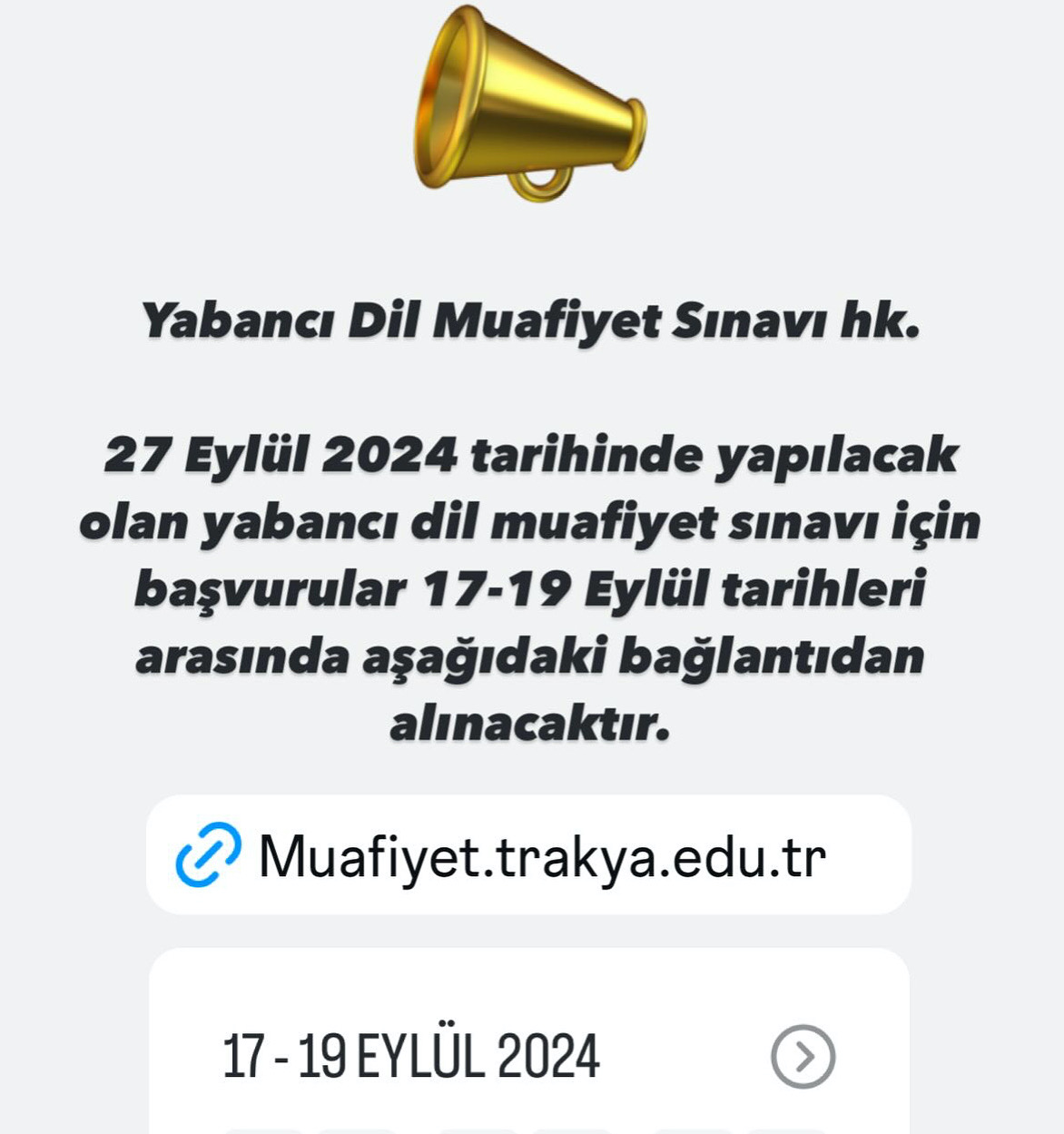 Trakya Üniversitesi Öğrenci Dekanlığı